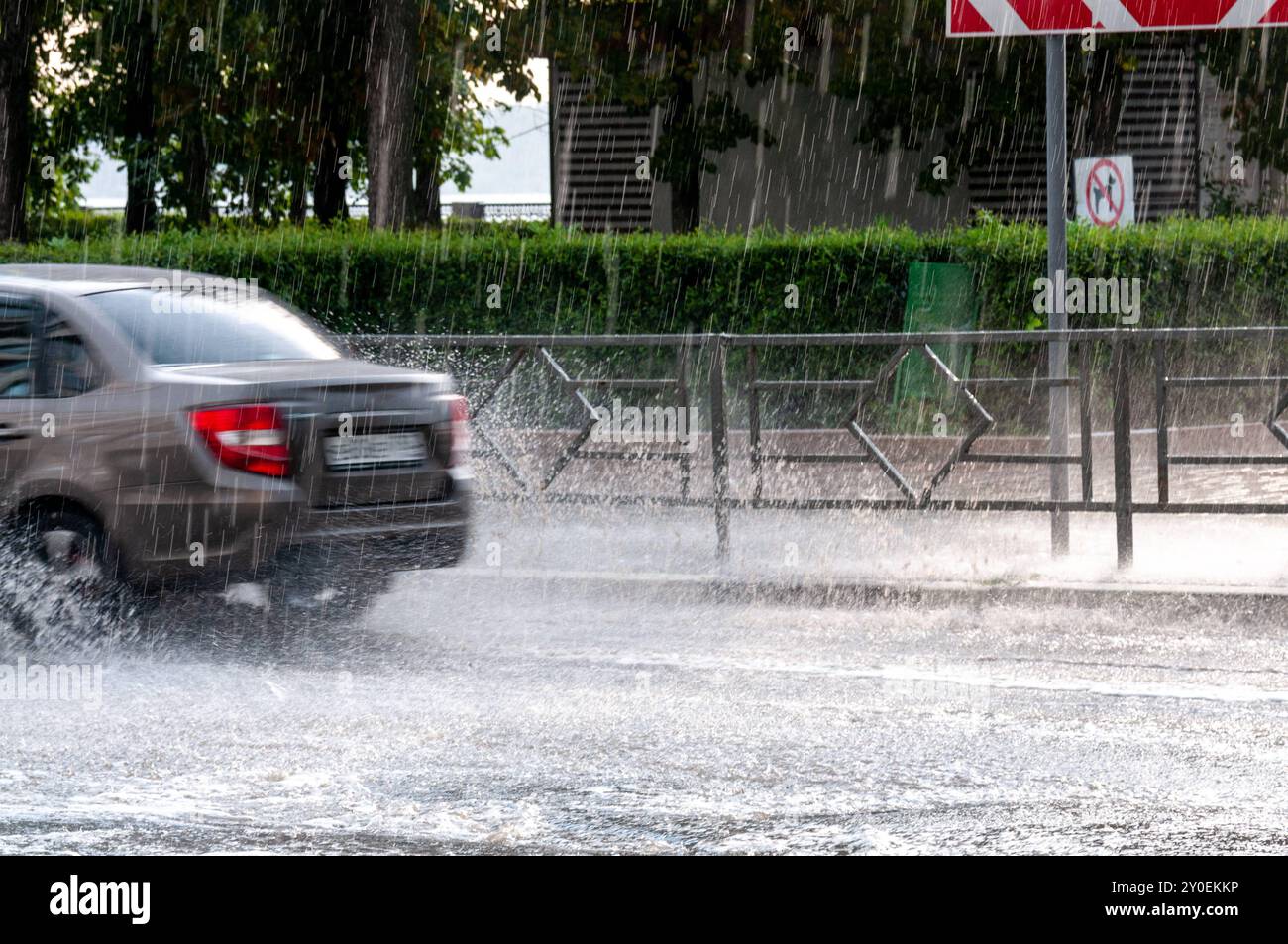 Stormy weather in Samara, Russia The consequences of heavy rain and ...