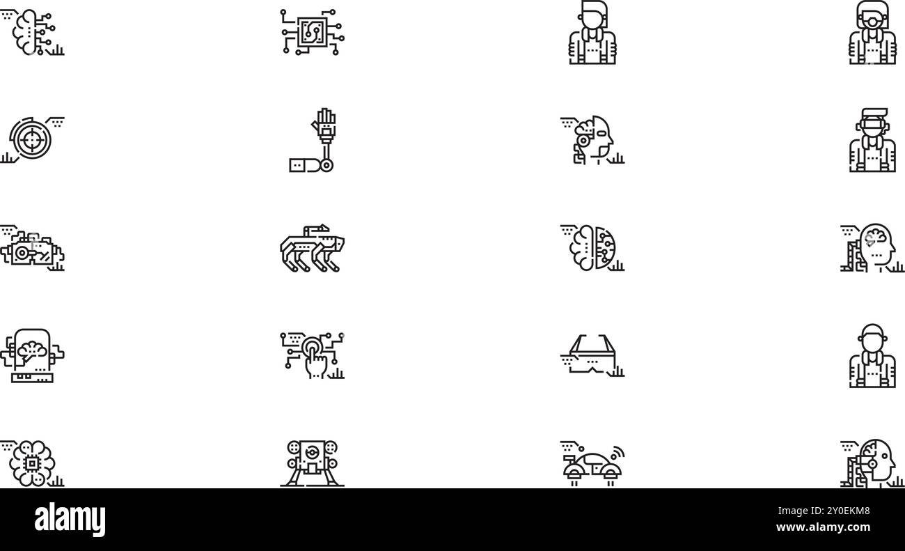 Cyberpunk icons High-Quality Vector Icons Collection with Editable ...