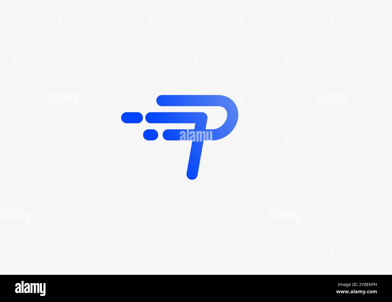 Logo Letter P fast swoosh. Modern, Minimalist, Typography, Business ...