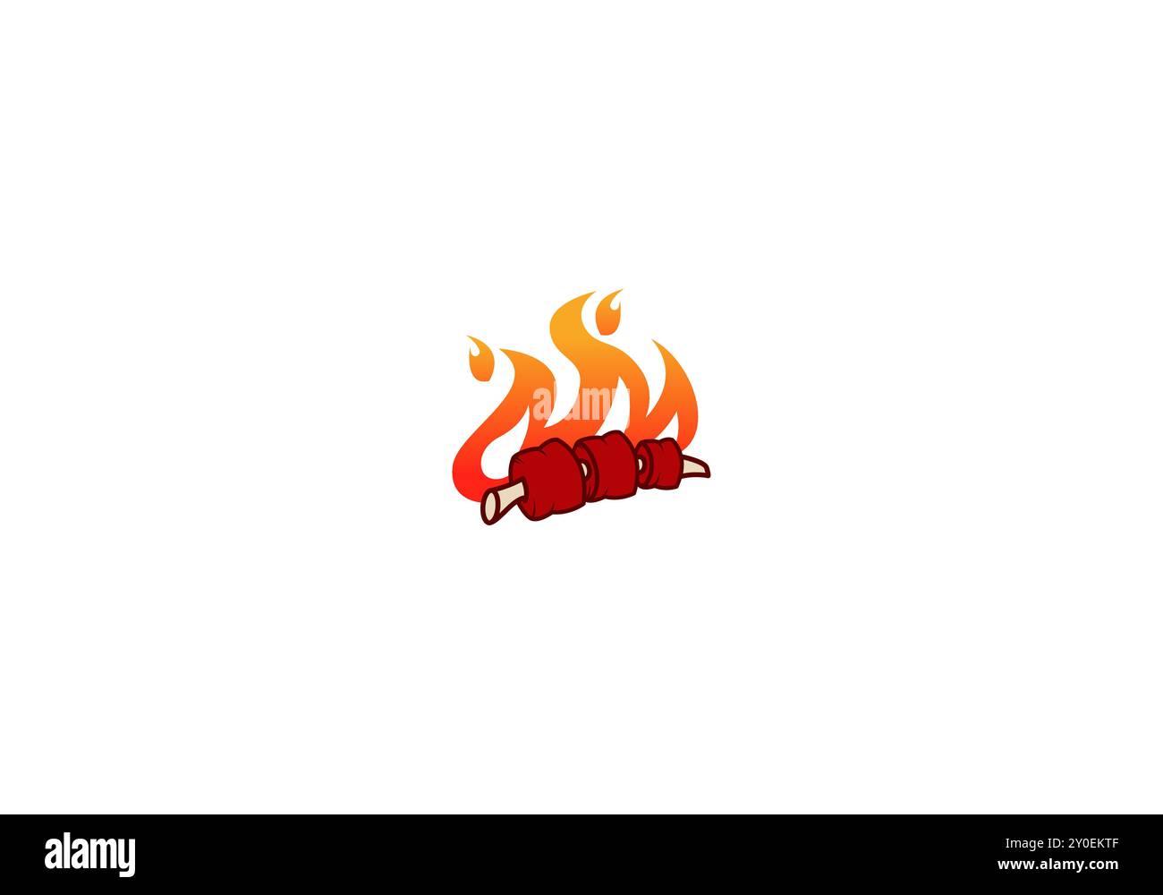 Logo grilled ribs, restaurant, food, beef, ribs logo design, colorful ...