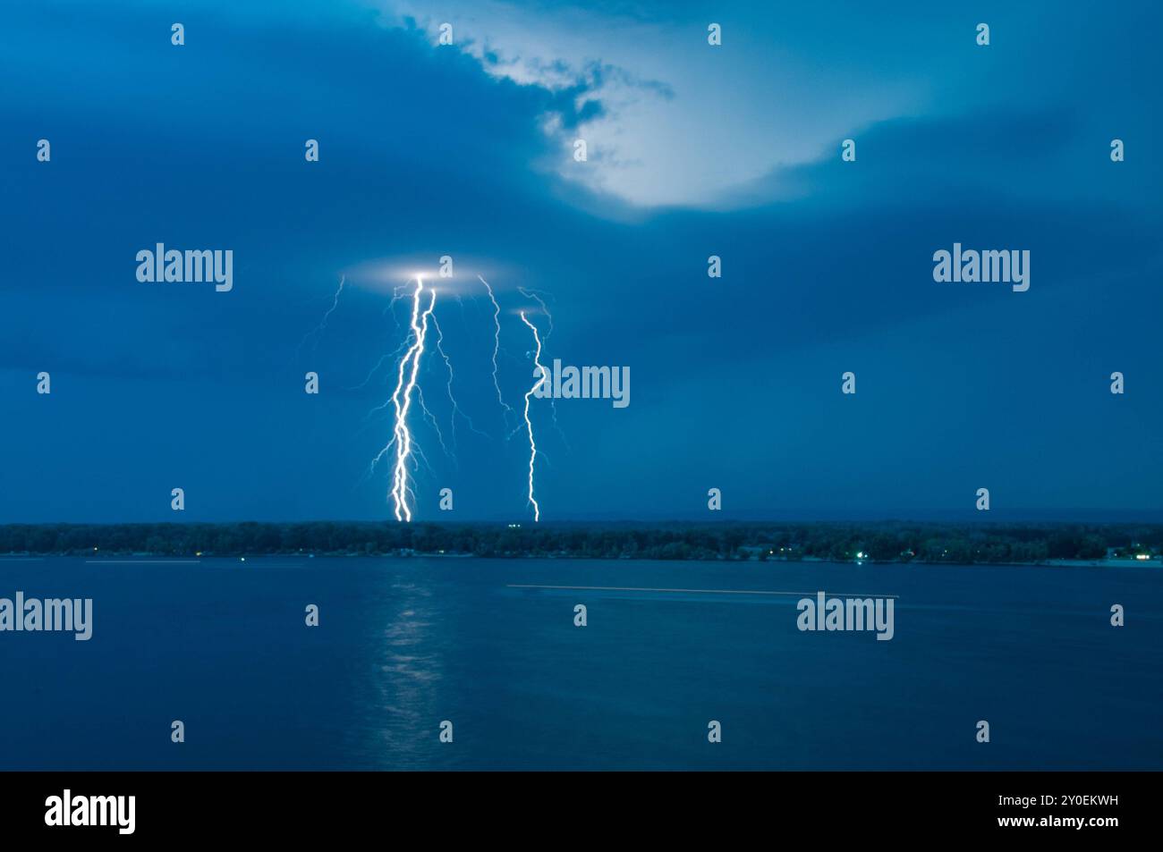 Weather in Samara Lightning over the Volga River Samara Samara region ...
