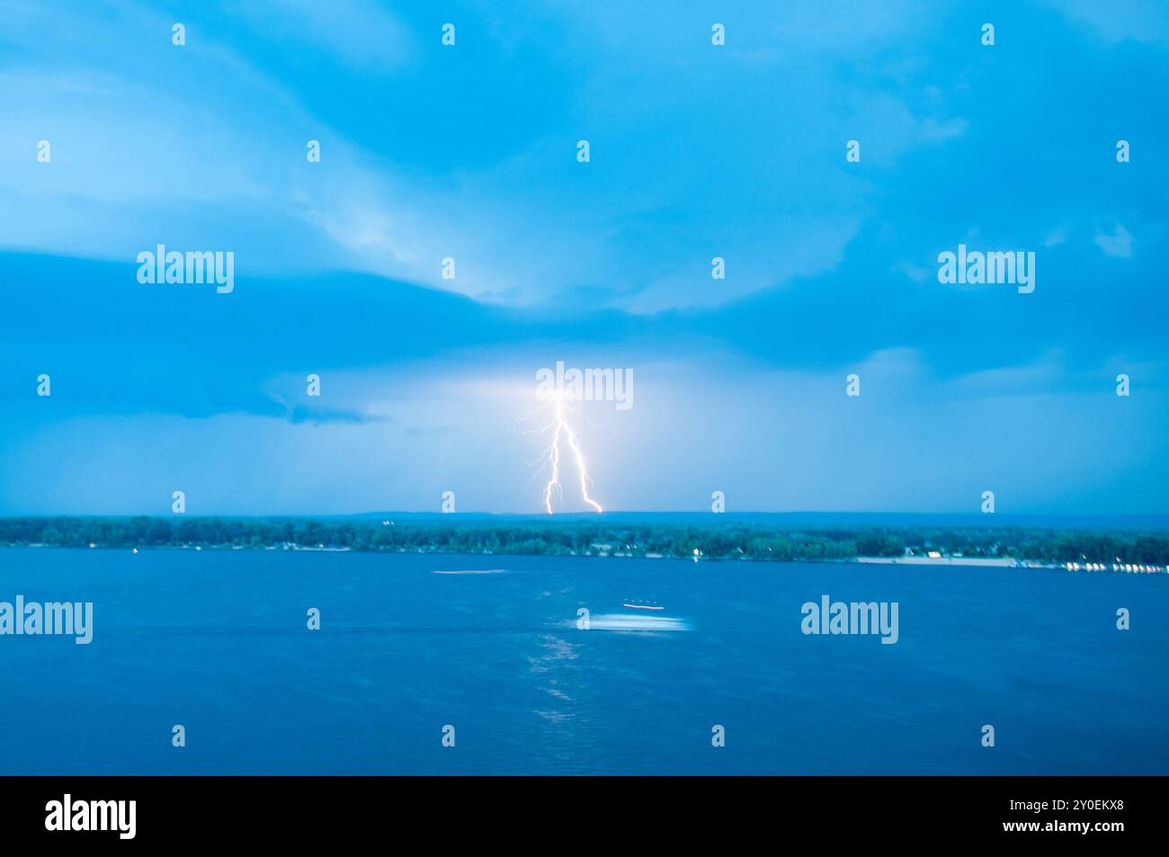 Weather in Samara Lightning over the Volga River Samara Samara region ...