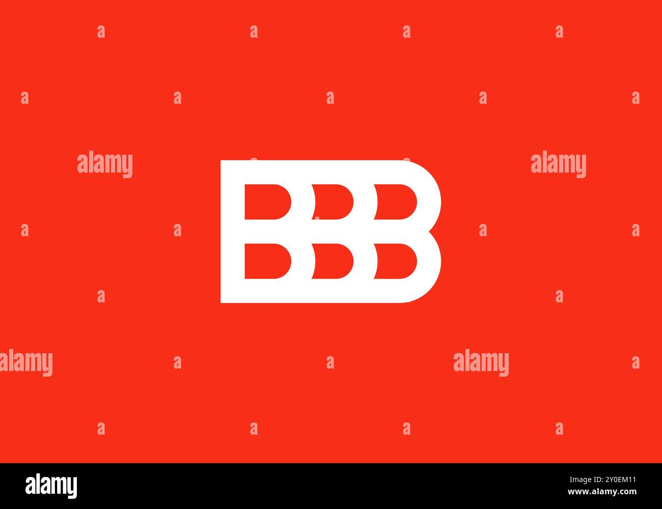 Logo Letter B or triple Letter B. Business identity Vector Icon Stock ...