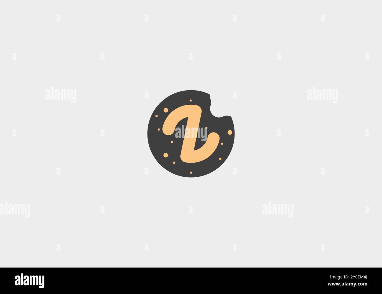 Logo Cookie and letter Z, Fun, Fresh and Friendly, editable color Stock ...