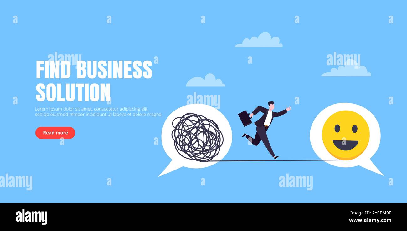 Understanding problem solution simplify challenge Stock Vector Image ...