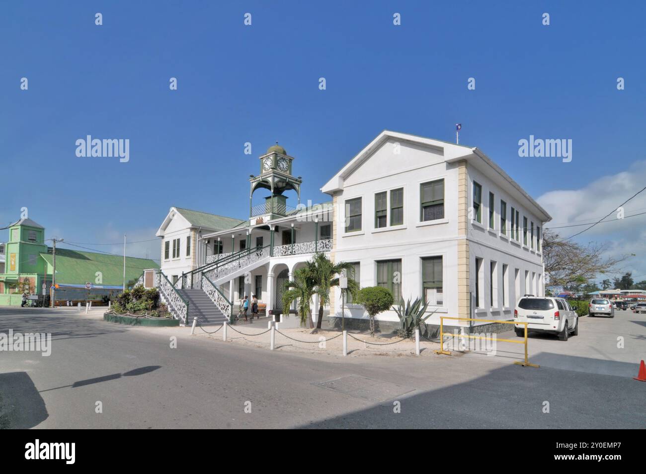 Wooden colonial building belize city hi-res stock photography and ...