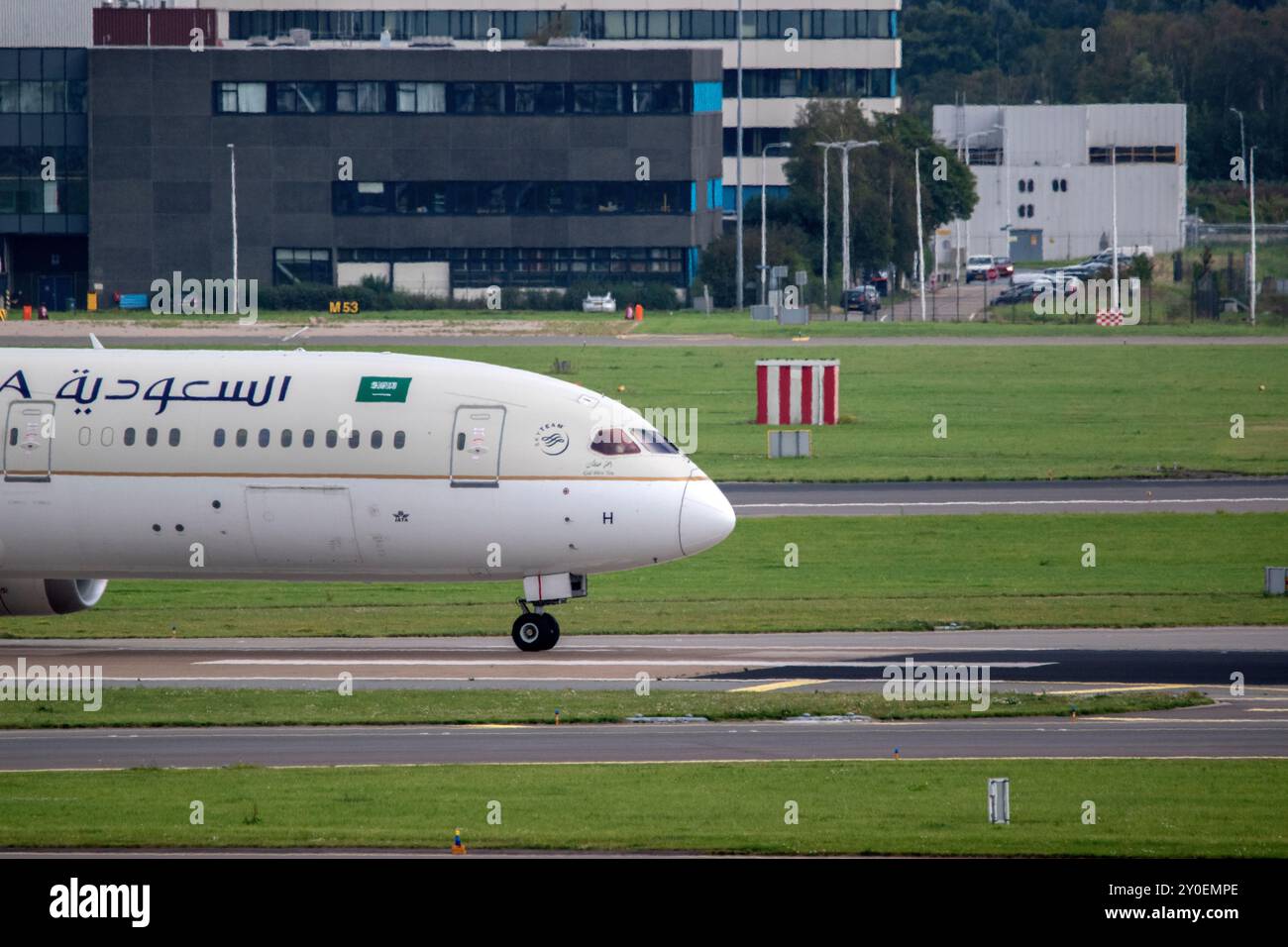 Saudia Arabian Airlines At Schphol The Netherlands 29-8-2024 Stock ...
