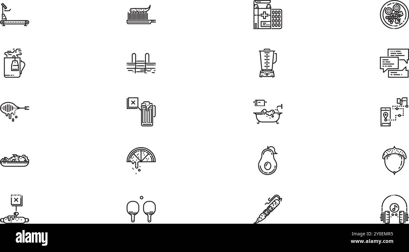 Healthy life icons High-Quality Vector Icons Collection with Editable ...