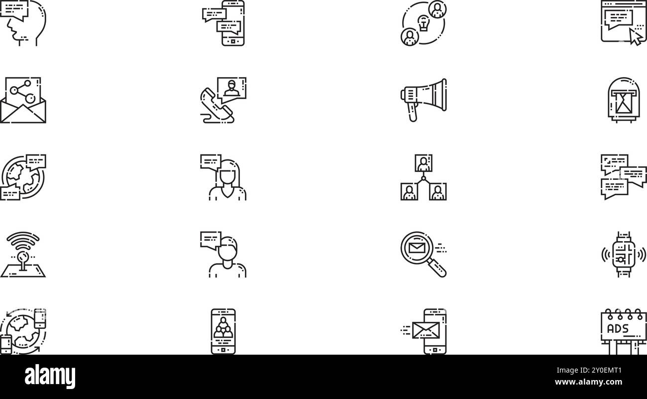Communication icons High-Quality Vector Icons Collection with Editable ...