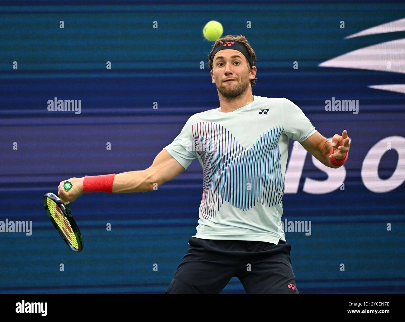 Flushing NY, USA. 01st Sep, 2024. **NO NY NEWSPAPERS** Taylor Fritz Vs Casper Ruud during the ...