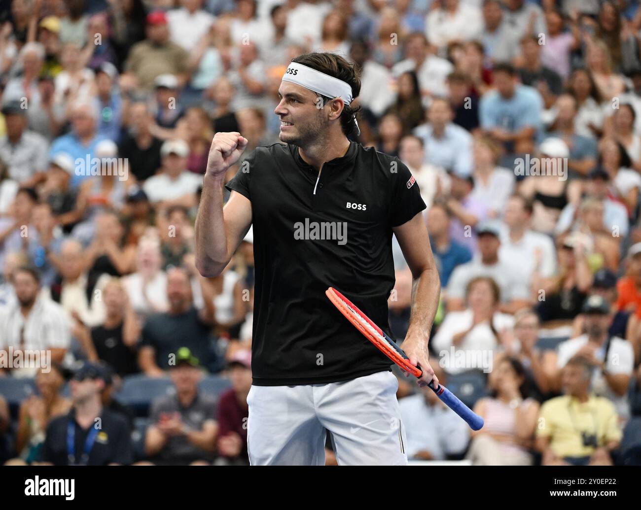 Flushing NY, USA. 01st Sep, 2024. **NO NY NEWSPAPERS** Taylor Fritz Vs Casper Ruud during the ...