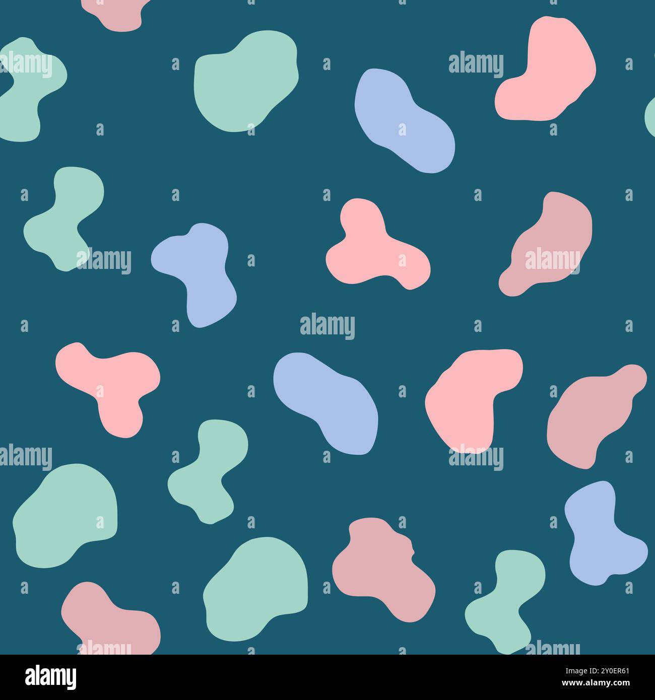 Groovy Lava Lamp Seamless Pattern. Psychedelic Fluid Drops Vector Background in 1970s Hippie ...