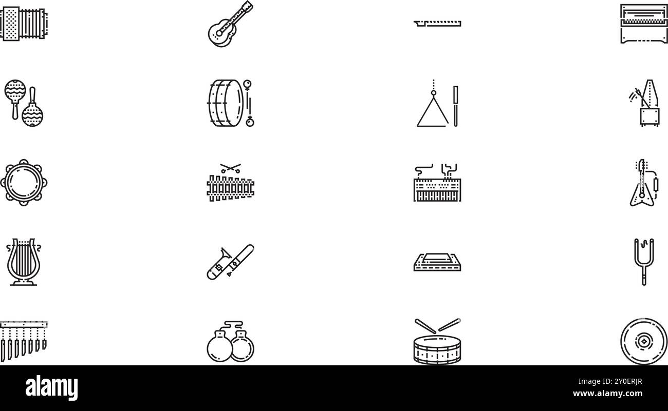 Music instruments icons High-Quality Vector Icons Collection with ...