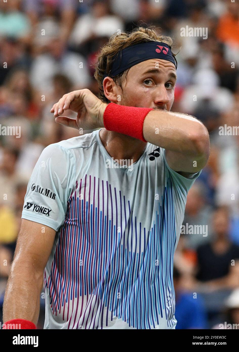 Flushing NY, USA. 01st Sep, 2024. **NO NY NEWSPAPERS** Taylor Fritz Vs Casper Ruud during the ...