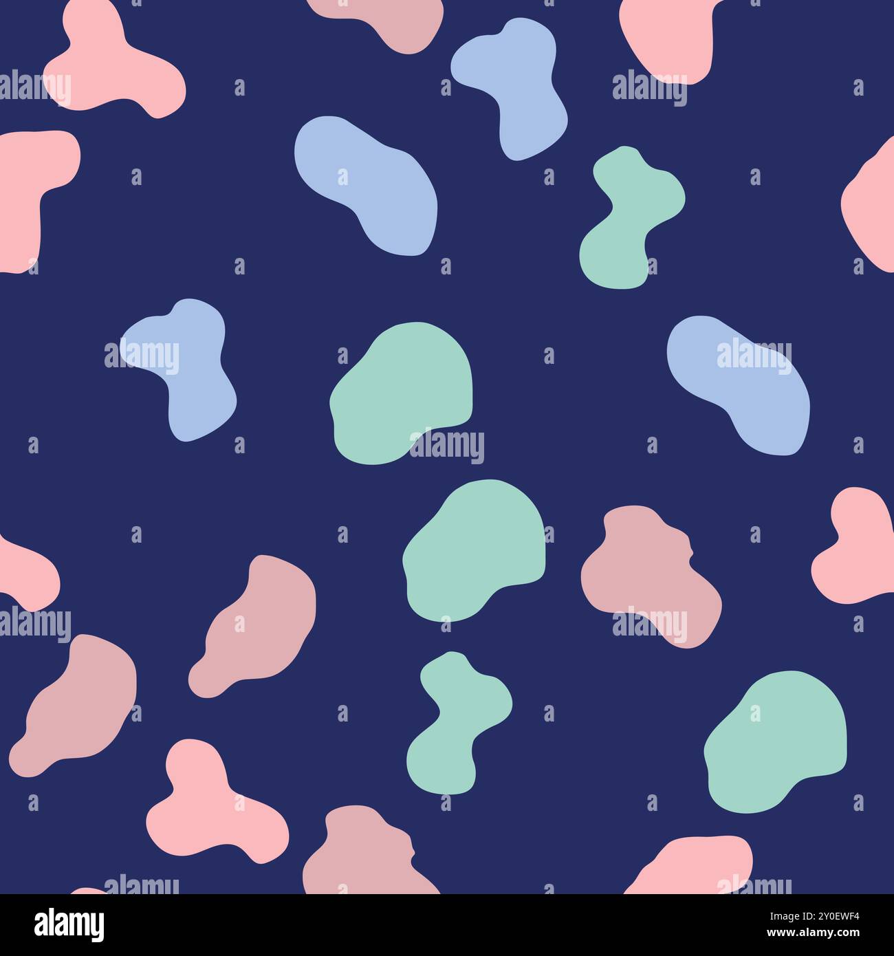 Groovy Lava Lamp Seamless Pattern. Psychedelic Fluid Drops Vector ...