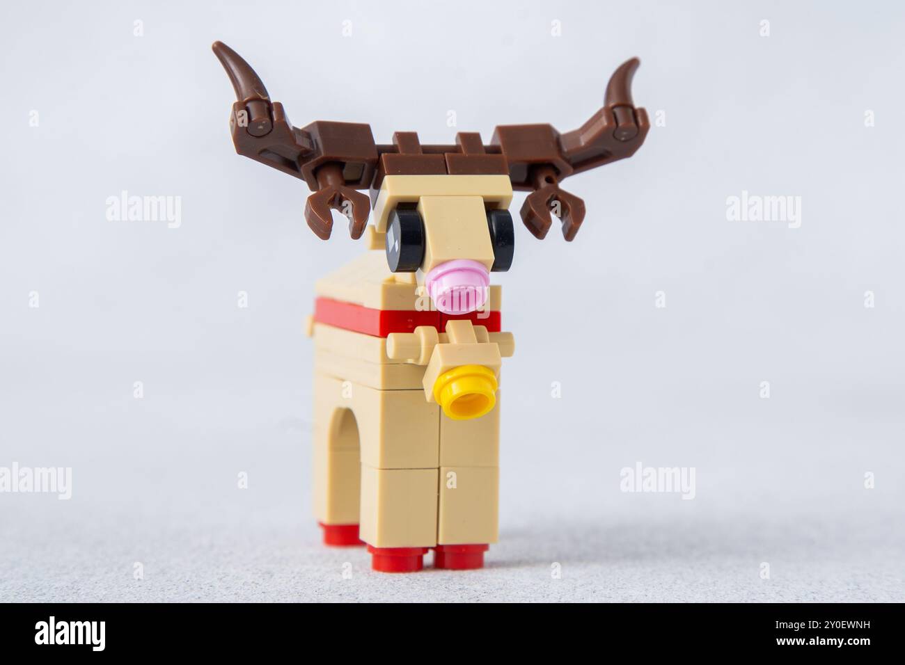 Deer. Lego constructor from mini bricks and details. Children's craft ...