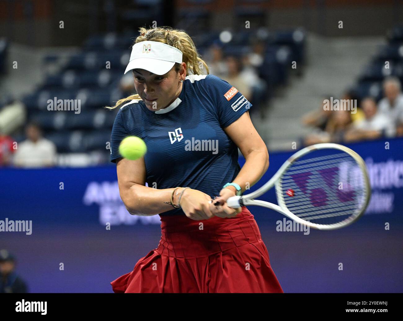 Flushing NY, USA. 01st Sep, 2024. **NO NY NEWSPAPERS** Qinwen Zheng Vs Donna Vekic during the ...