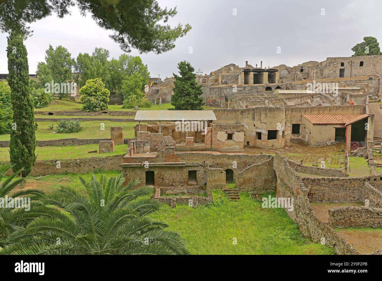 Naples, Italy - June 25, 2014: Exterior View of Ancient Roman Ruins ...