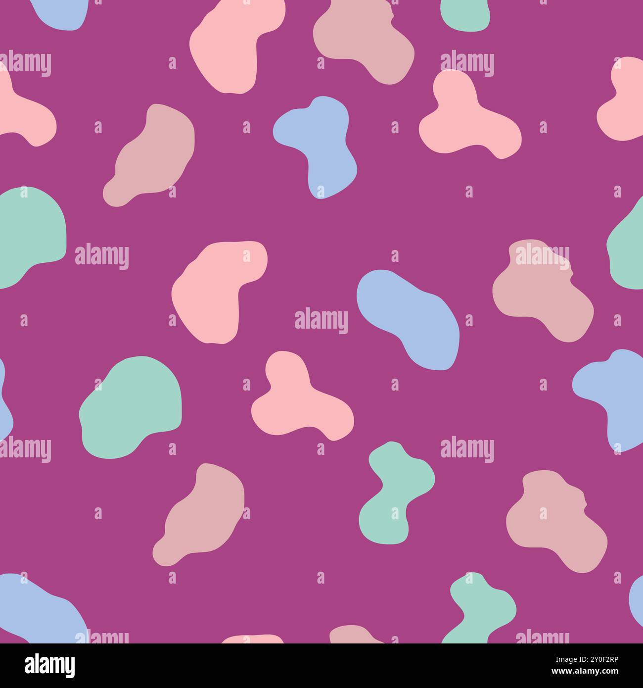 Groovy Lava Lamp Seamless Pattern. Psychedelic Fluid Drops Vector ...