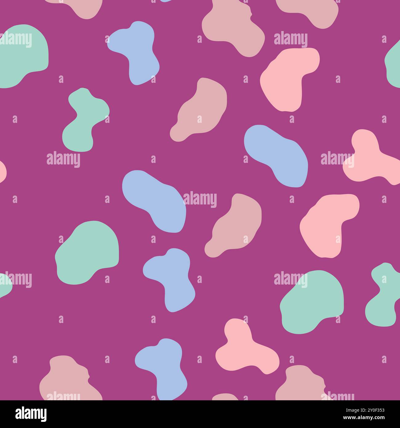Groovy Lava Lamp Seamless Pattern. Psychedelic Fluid Drops Vector ...