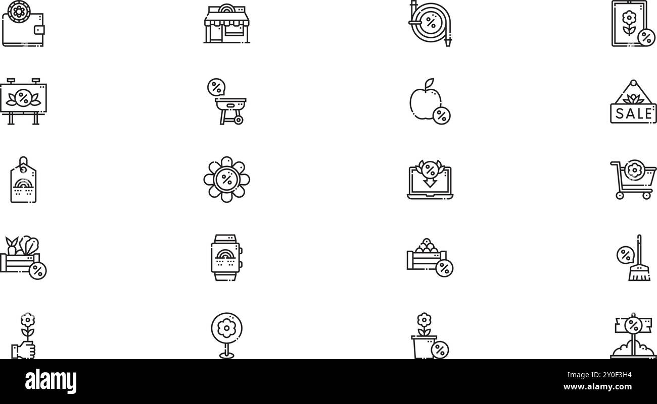 Spring sales icons High-Quality Vector Icons Collection with Editable ...