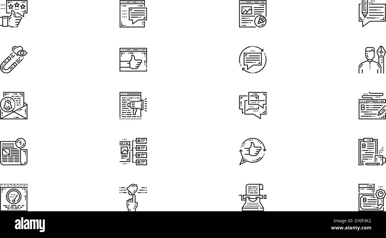 Blogger influencer icons High-Quality Vector Icons Collection with Editable Stroke. Ideal for ...