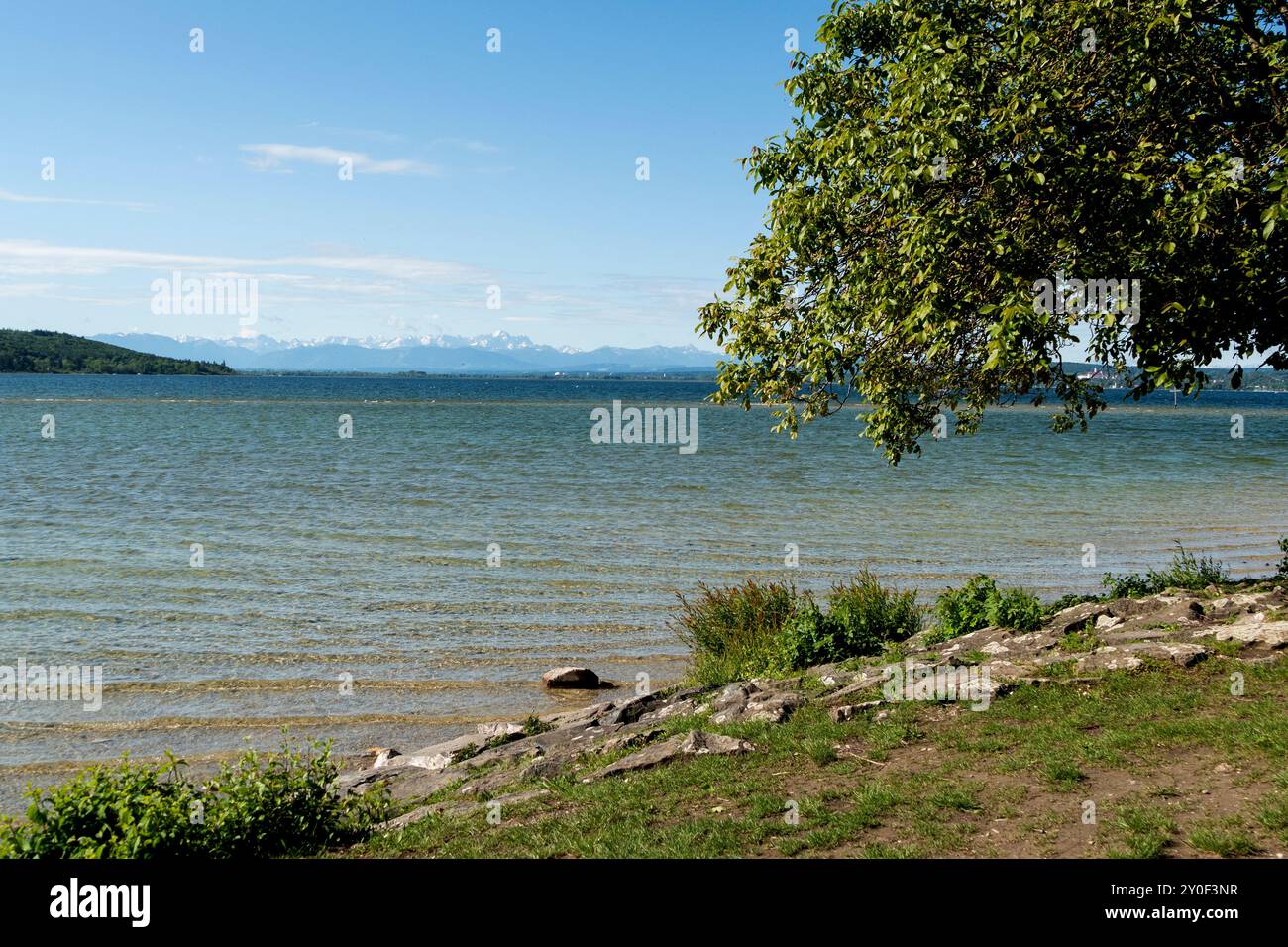Lake Ammersee in Bavaria, Germany in summertime Stock Photo - Alamy