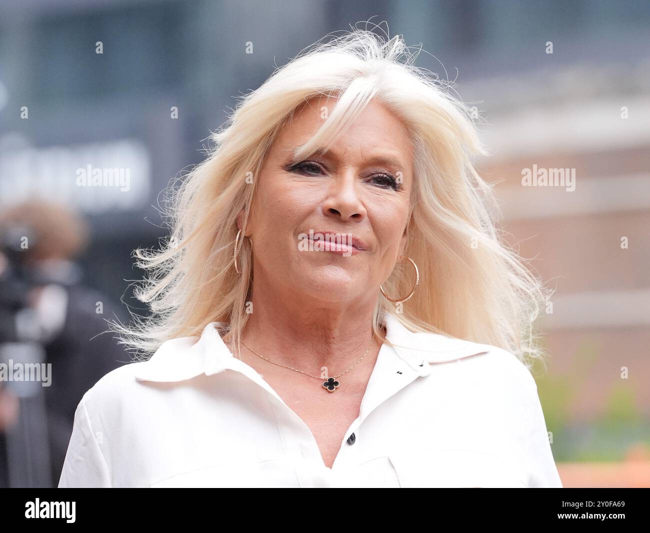 Samantha Fox arrives at Uxbridge Magistrates' Court, following a break ...