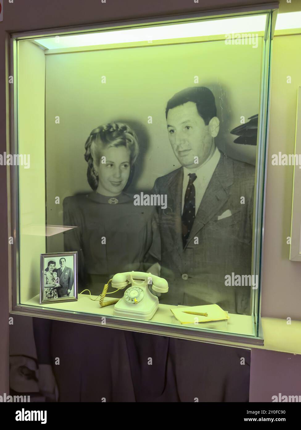 A photo of Eva and Juan Peron in the Eva Peron Museum, Buenos Aires ...