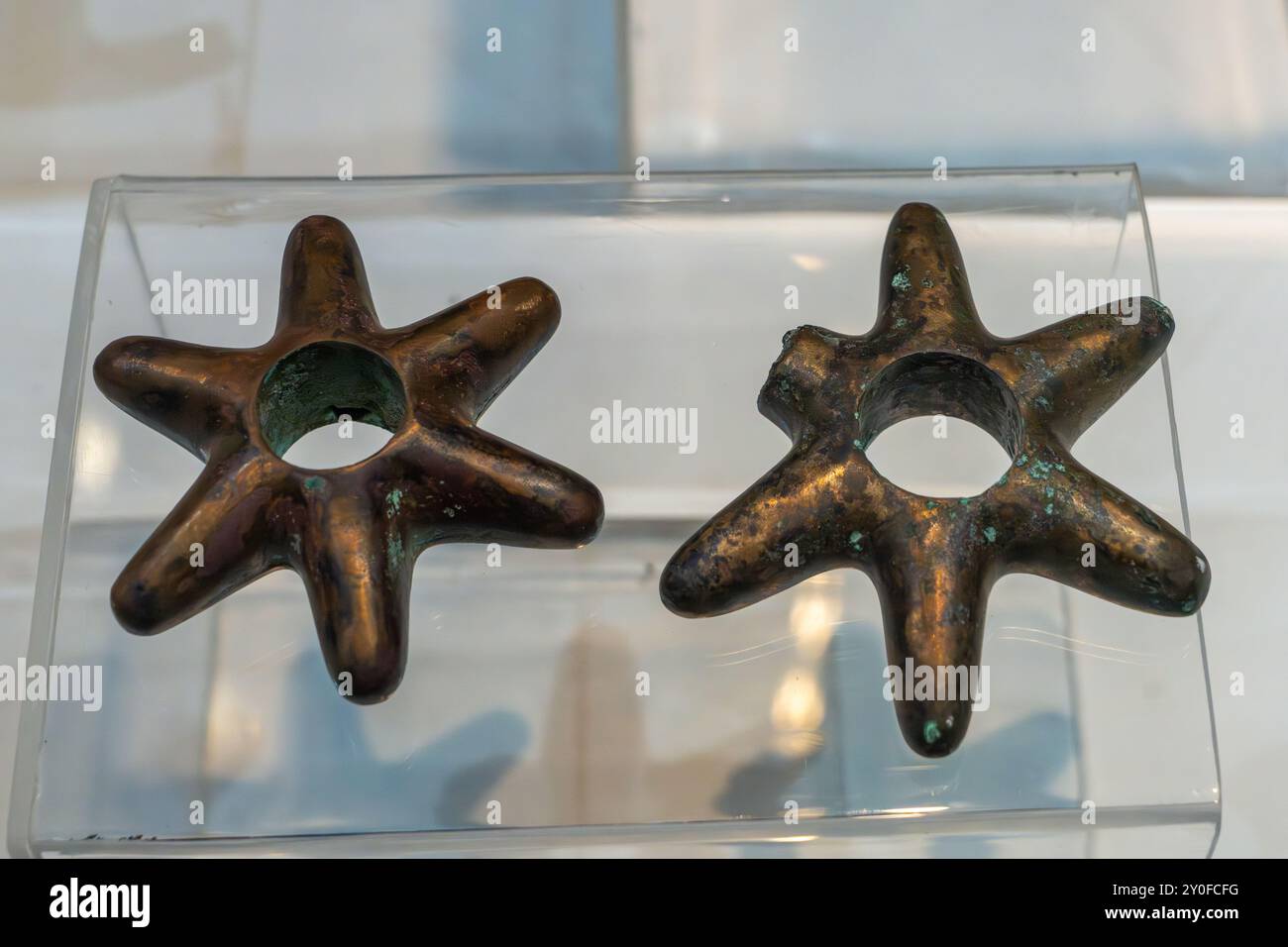 Pre-Hispanic Amerindian metal mace heads from the Inca Period in the ...