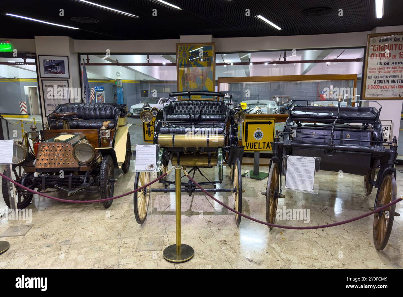 Horseless carriages in the Argentine Automobile Club Museum, Buenos ...