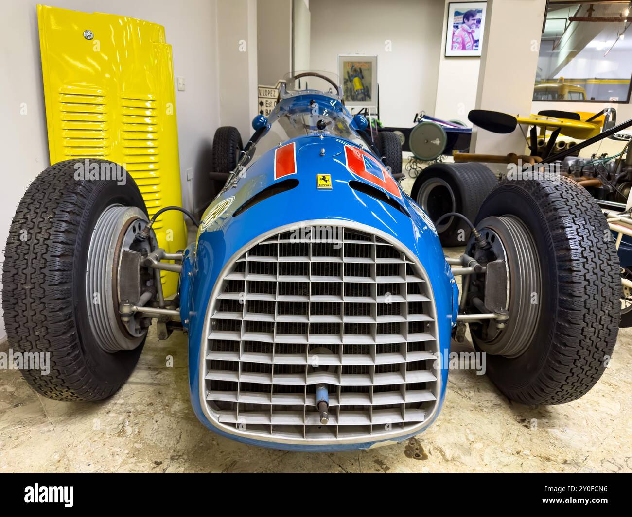 A 1949 Ferrari Type 166 racing automobile in the Argentine Automobile ...