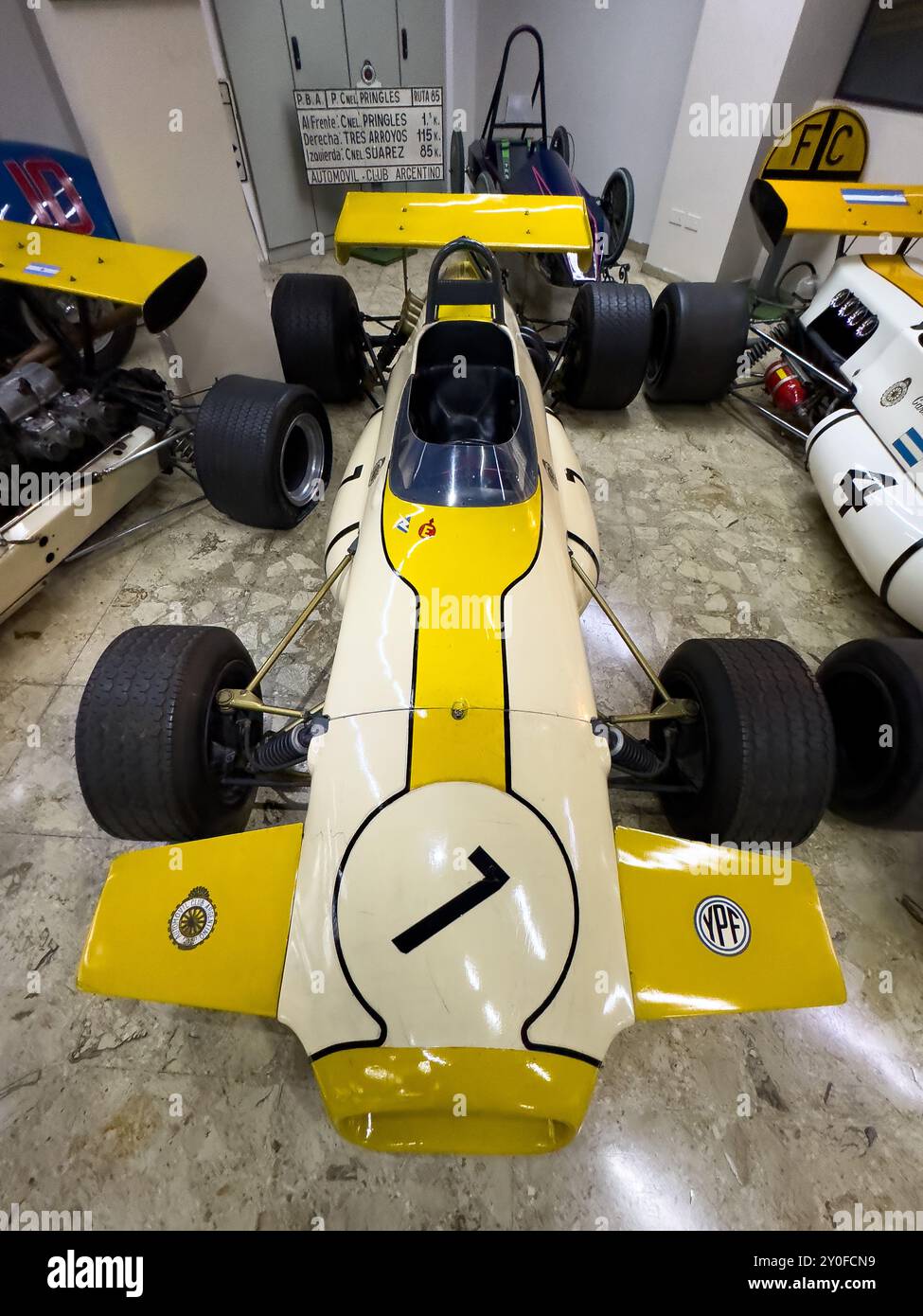 A 1970 Brabham BT30 Formula 2 race car in the Argentine Automobile Club ...