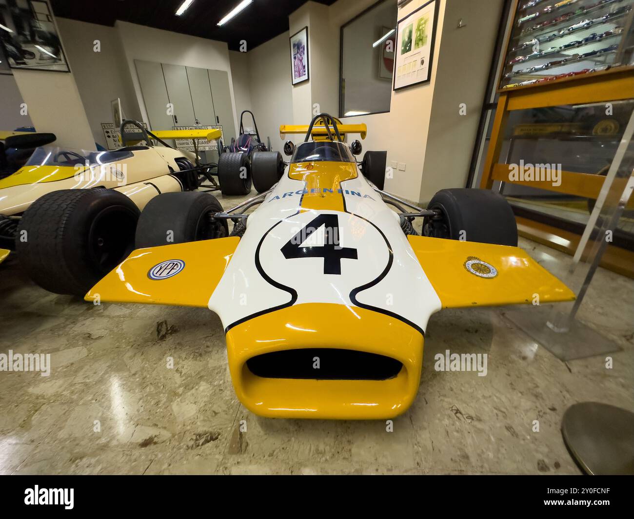 A 1971 Brabham BT36 Formula 2 race car in the Argentine Automobile Club ...