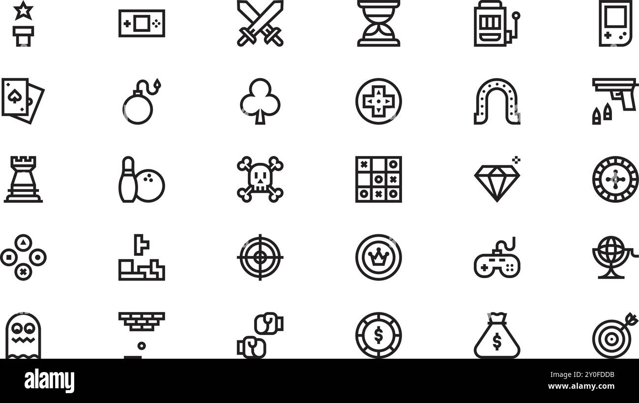 Gaming icons High-Quality Vector Icons Collection with Editable Stroke ...