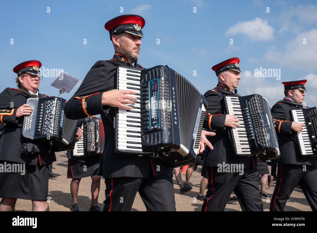 Dunloy Accordion Band arriving at Ballee during annual Royal Black ...