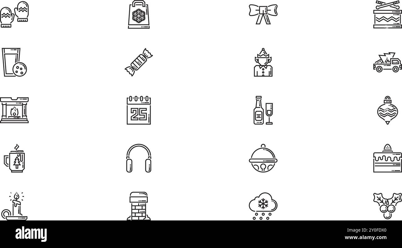 Christmas icons High-Quality Vector Icons Collection with Editable ...