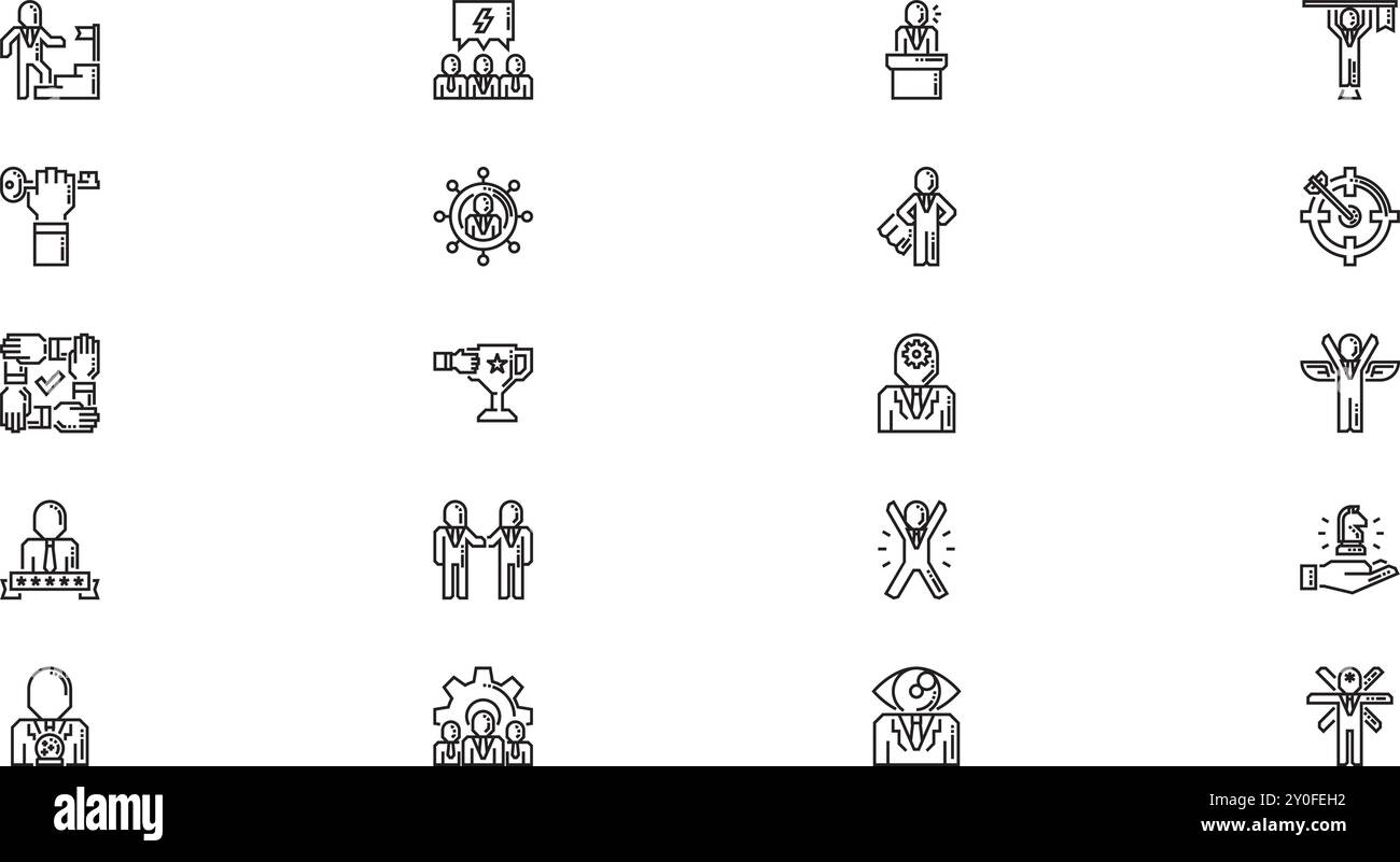 Leadership icons High-Quality Vector Icons Collection with Editable Stroke. Ideal for ...