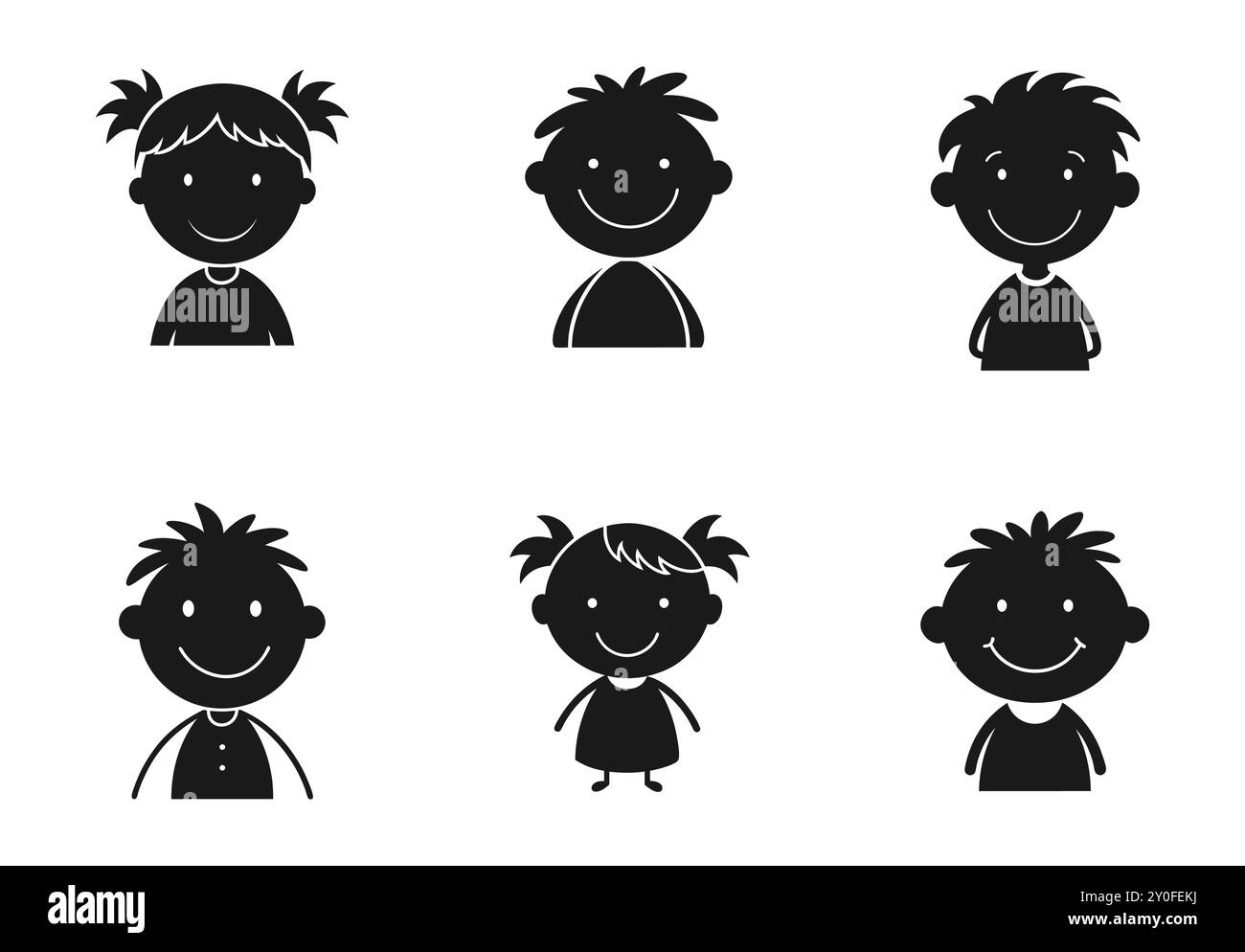 Head baby girl smiling Stock Vector Images - Alamy