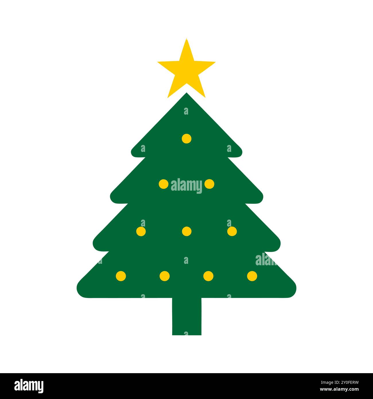 Christmas tree with dots outline icon Stock Vector Image & Art - Alamy