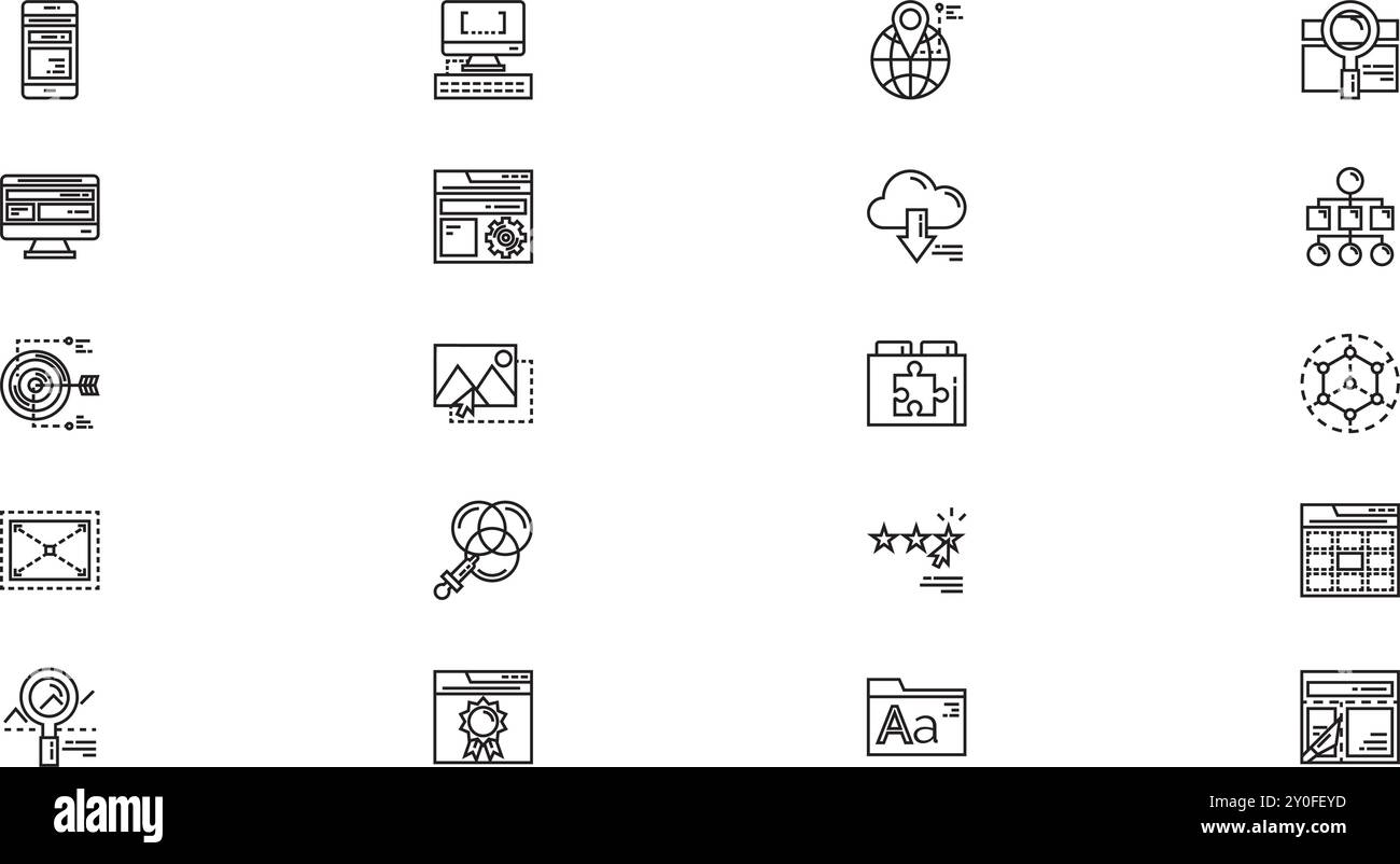 Web design icons High-Quality Vector Icons Collection with Editable ...