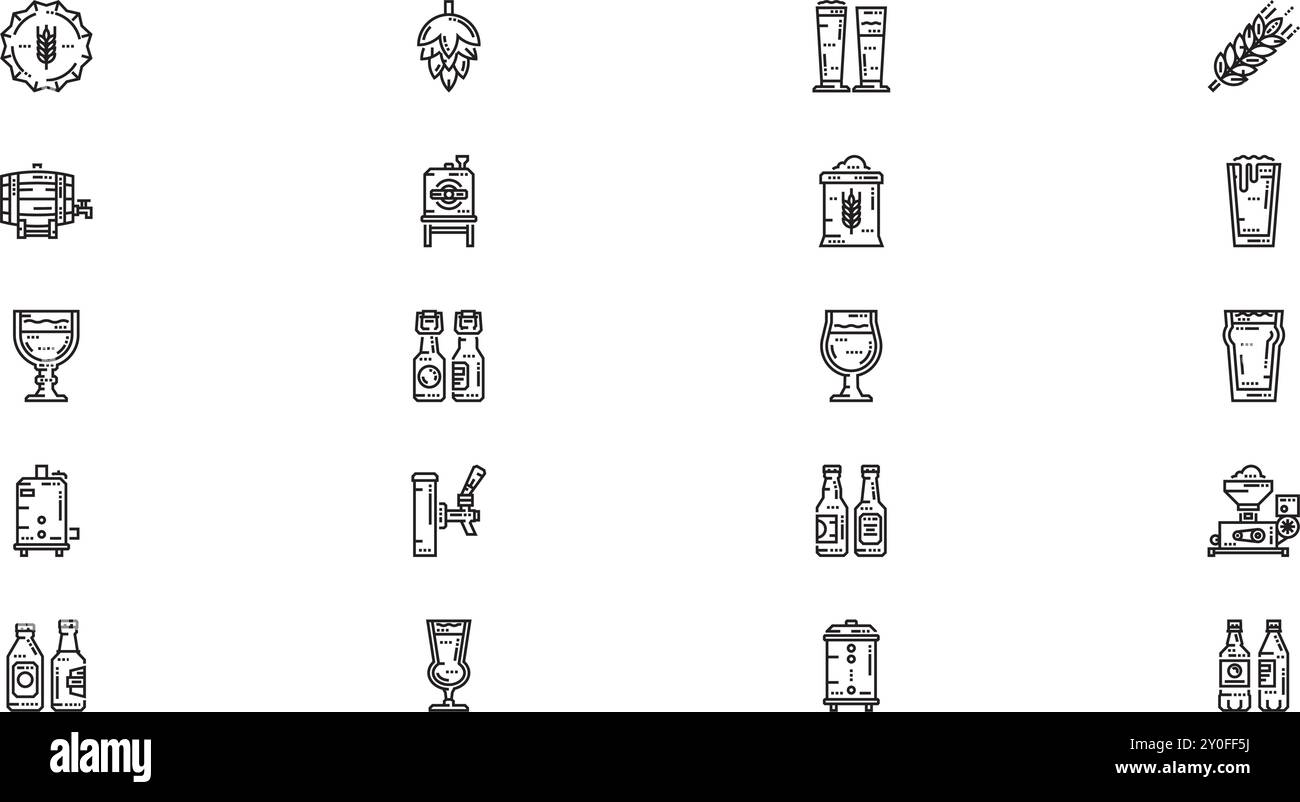 Beer icons High-Quality Vector Icons Collection with Editable Stroke ...