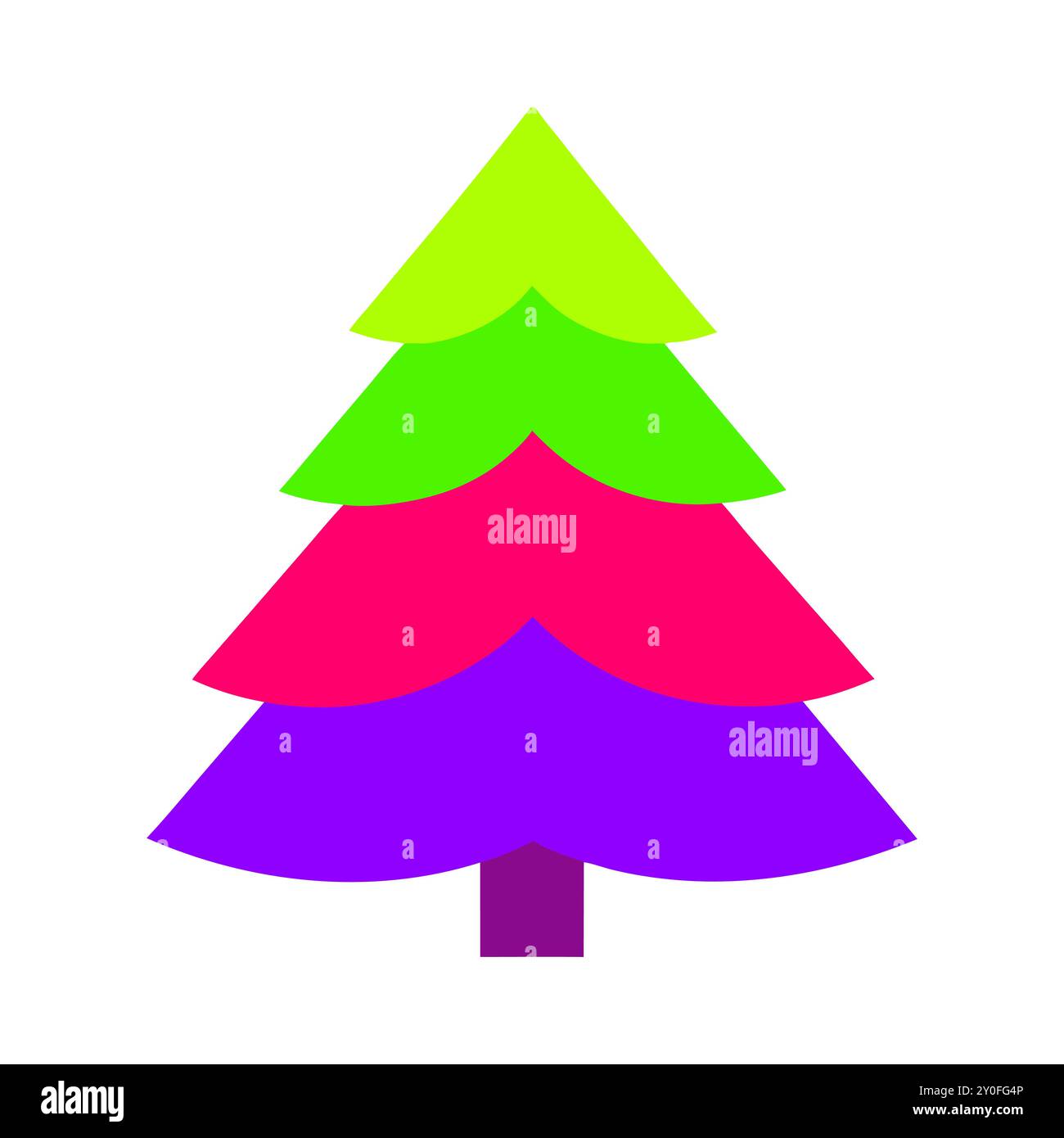 Vibrant christmas tree icon Stock Vector Images - Alamy