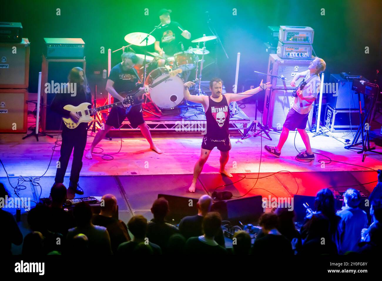 Edinburgh, Scotland. Sun 1 September 2024. The band Pigs Pigs Pigs Pigs ...