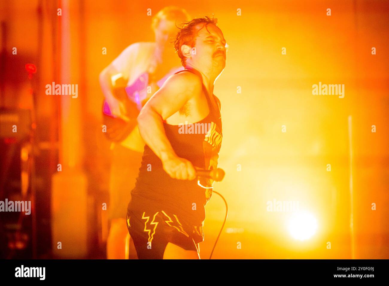 Edinburgh, Scotland. Sun 1 September 2024. The band Pigs Pigs Pigs Pigs ...