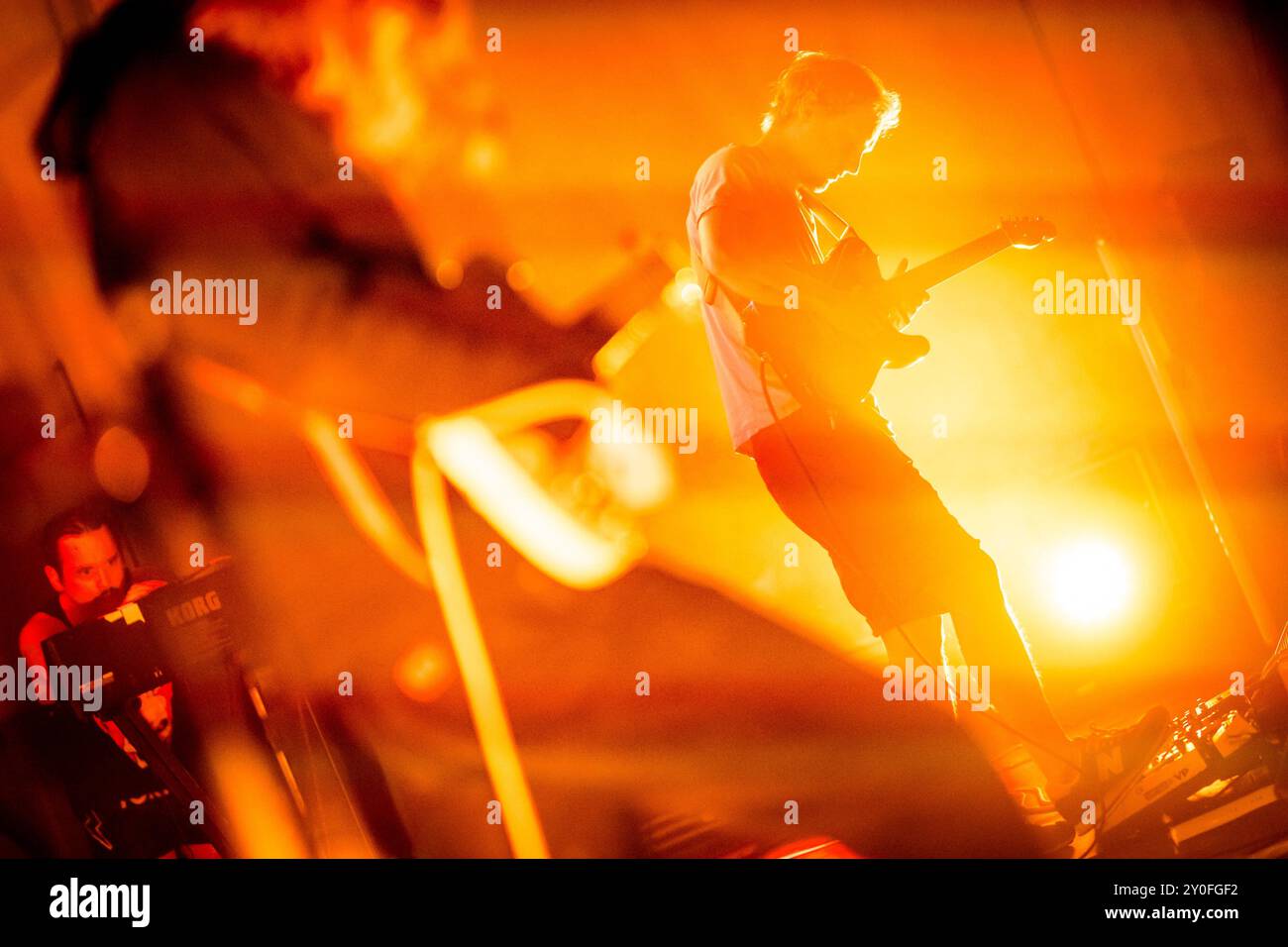 Edinburgh, Scotland. Sun 1 September 2024. The band Pigs Pigs Pigs Pigs ...