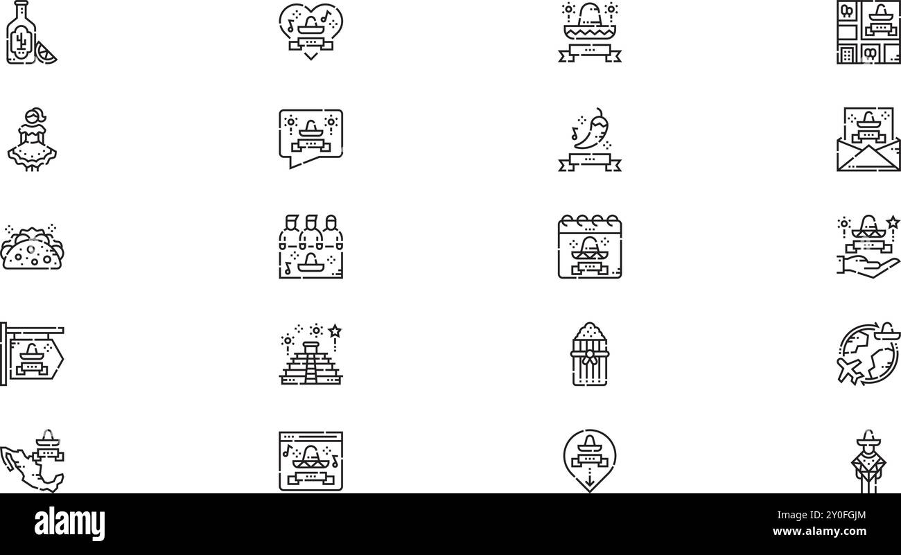 Cinco de mayo icon pack High-Quality Vector Icons Collection with ...