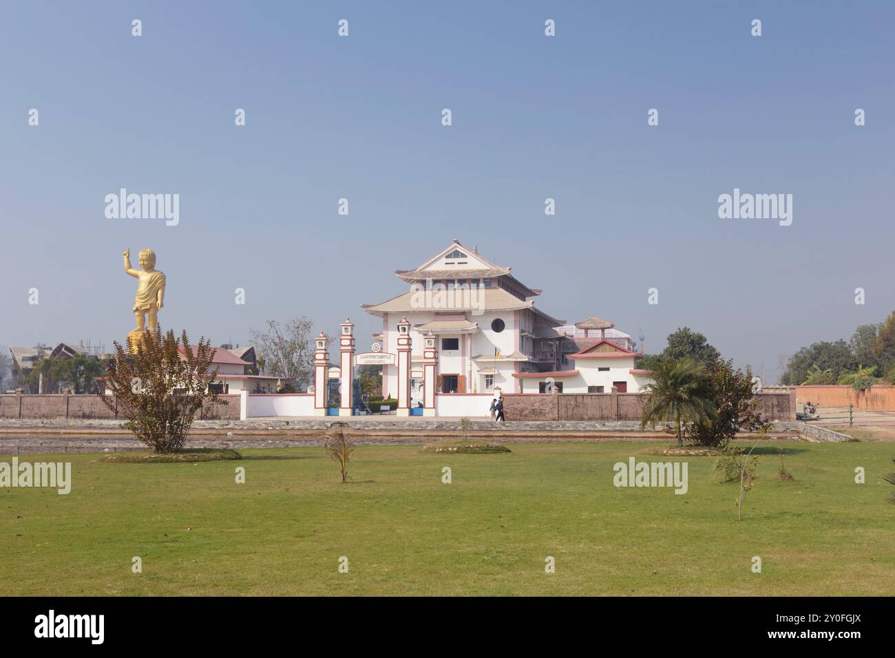 Linh Son, the french temple, Lumbini, Nepal Stock Photo - Alamy