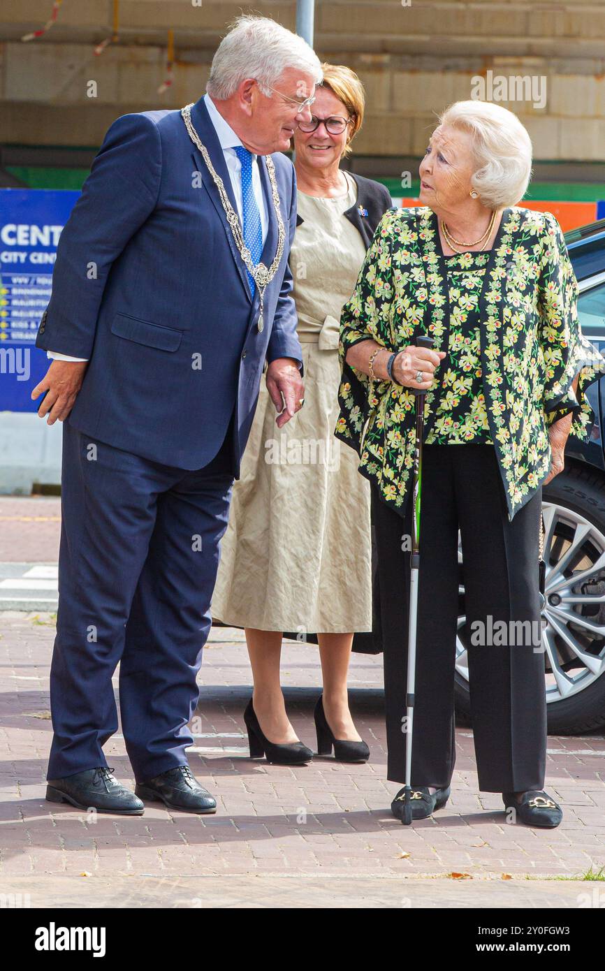 The, Netherlands. , . Princess Beatrix unveils the statue group in ...