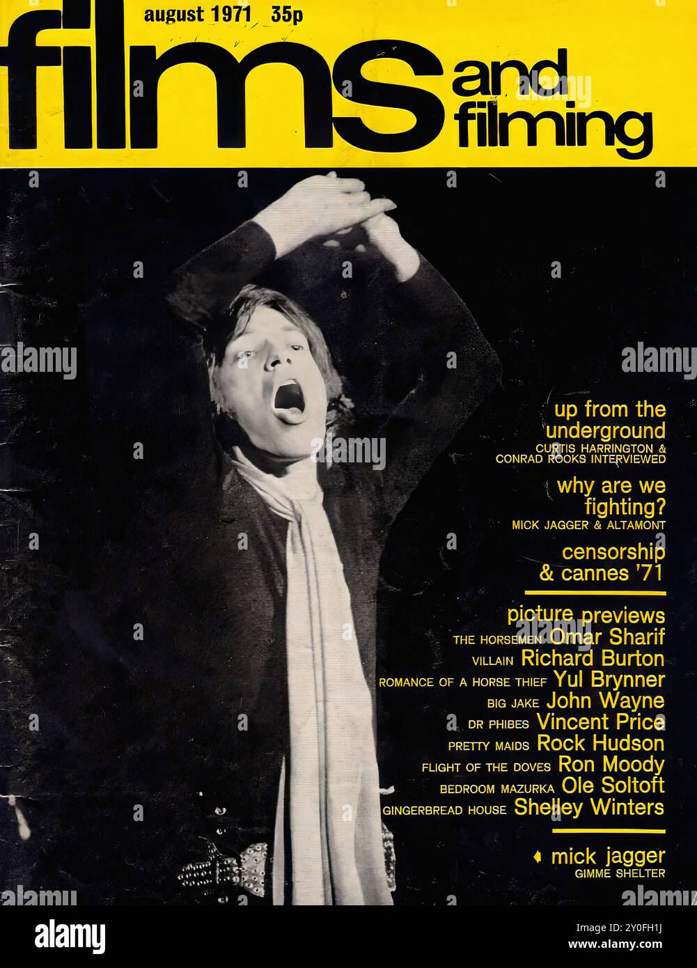 Films and Filming Aug 1971 - Vintage magazine cover - Photographer ...